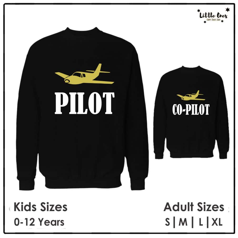 Pilot & Co-Pilot Sweatshirts Bundle - Little Ones