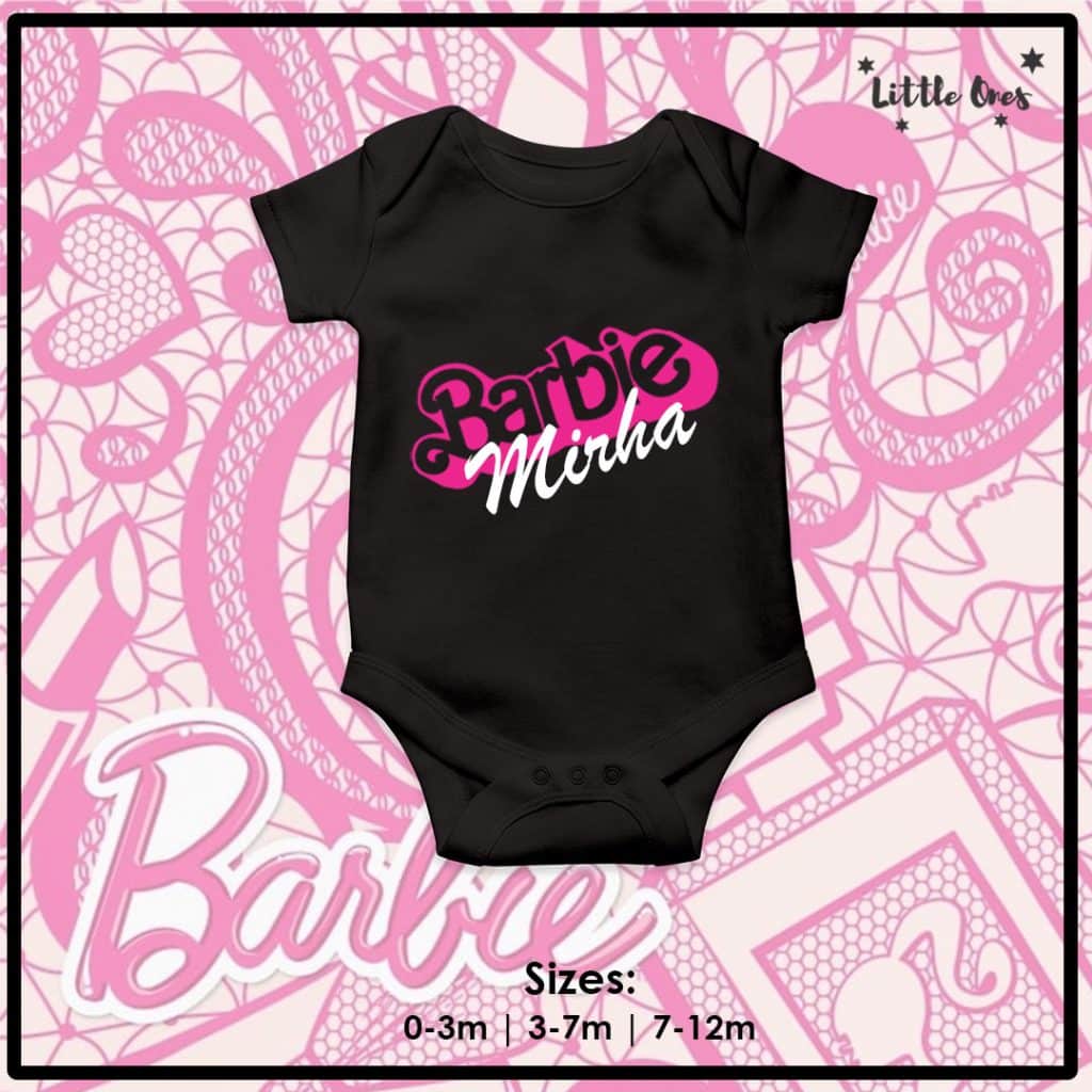 Barbie Name Romper - Design 1 - Little Ones