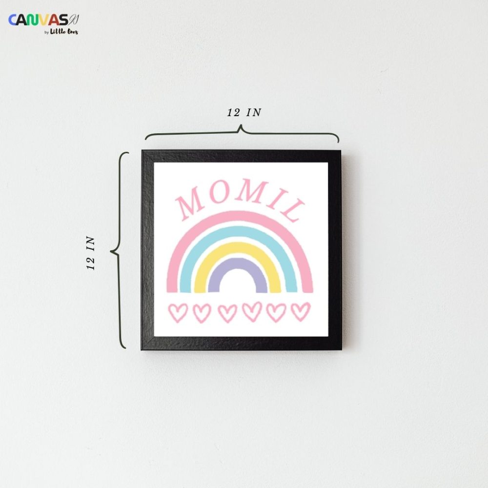 Baby Name with Rainbow Frame - Little Ones