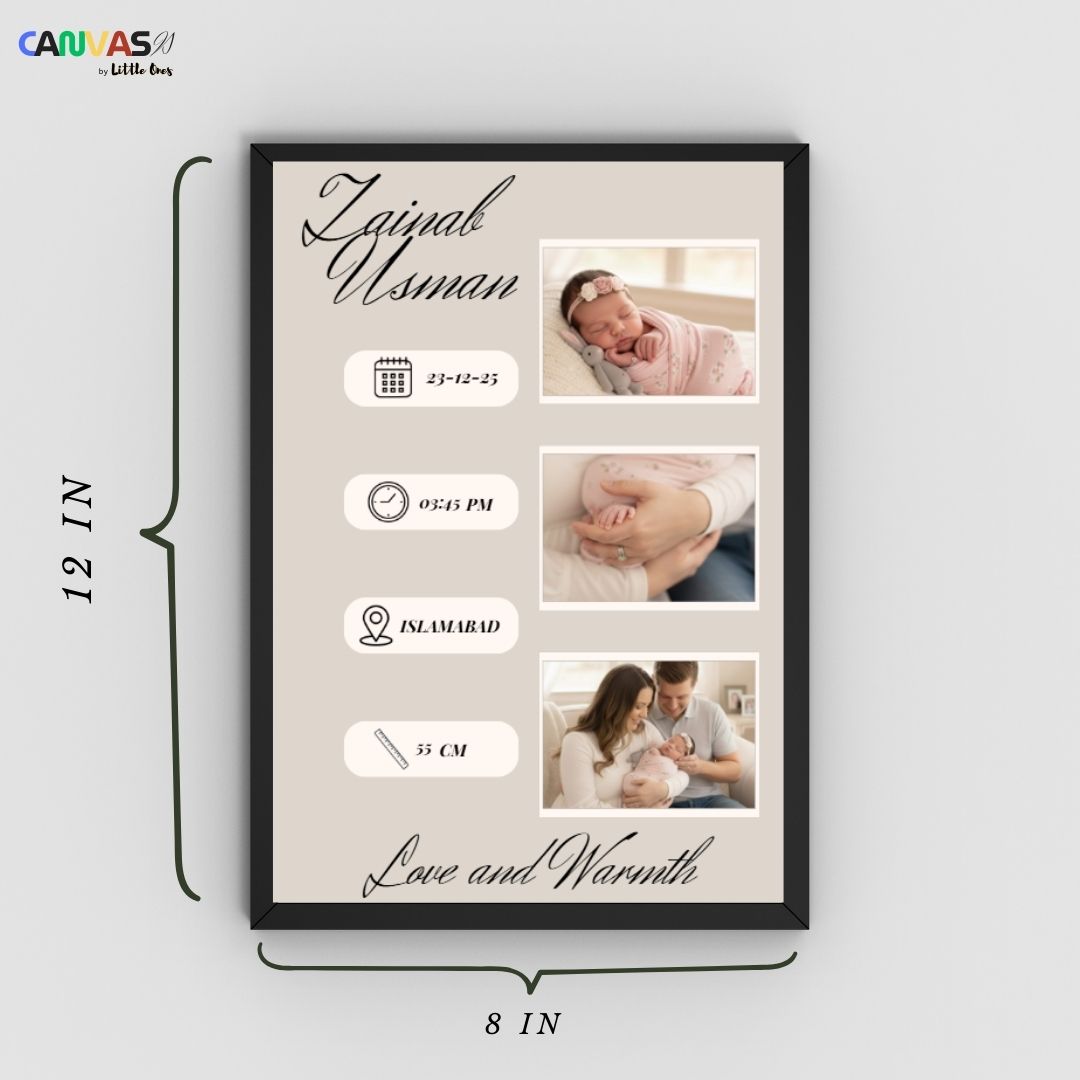 Baby Announcement Frame-Polaroid Photos - Little Ones